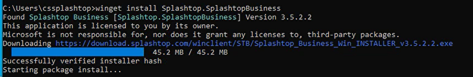 How to use winget to install and manage Splashtop applications ...