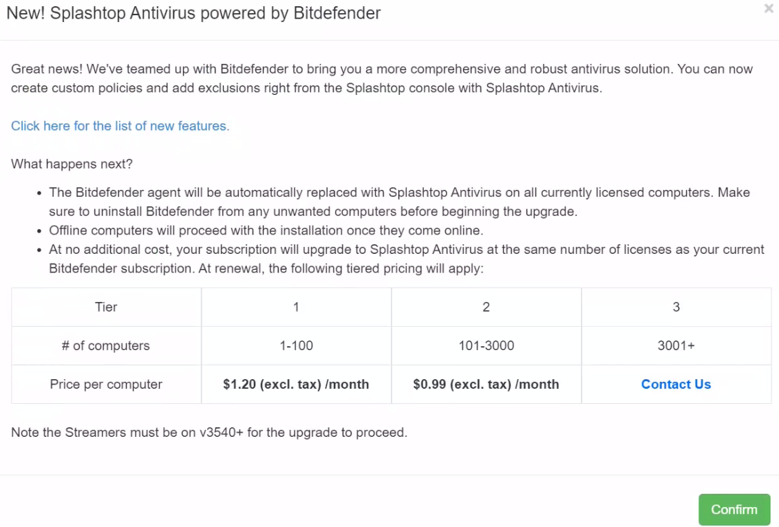 Info for Previous Bitdefender Integration Customers – Splashtop Business - Support