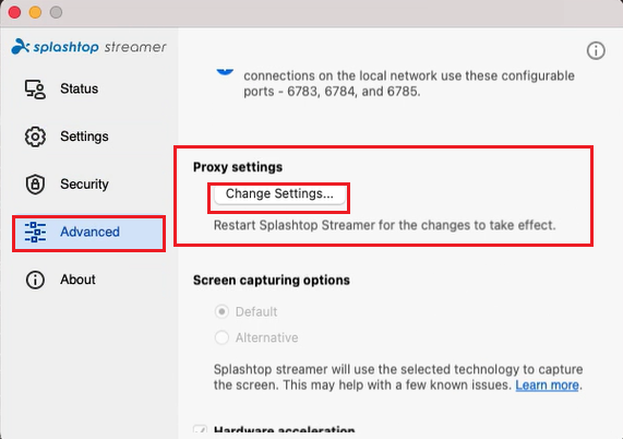 Splashtop Windows/Macストリーマーとクライアントでプロキシの設定を行う方法 – Splashtop Business - サポート