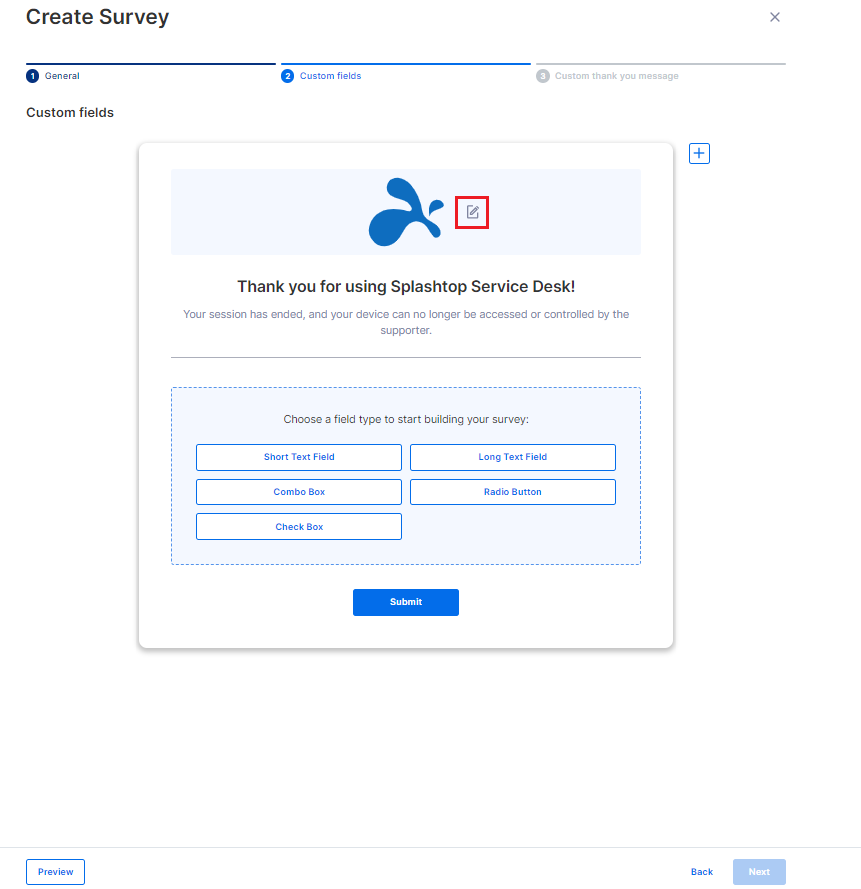Service Desk: Surveys – Splashtop Business - Support