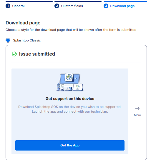 Service Desk: Web Support Form – Splashtop Business - Support