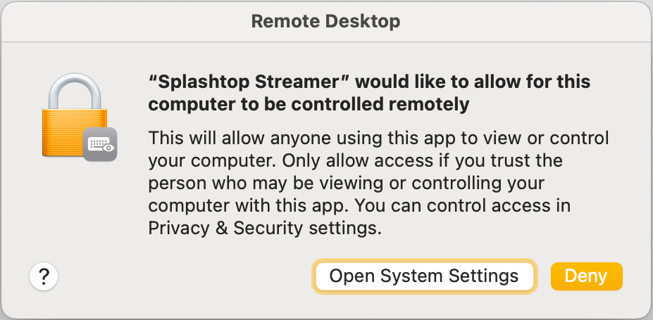 How to allow remote access on macOS – Splashtop Business - Support