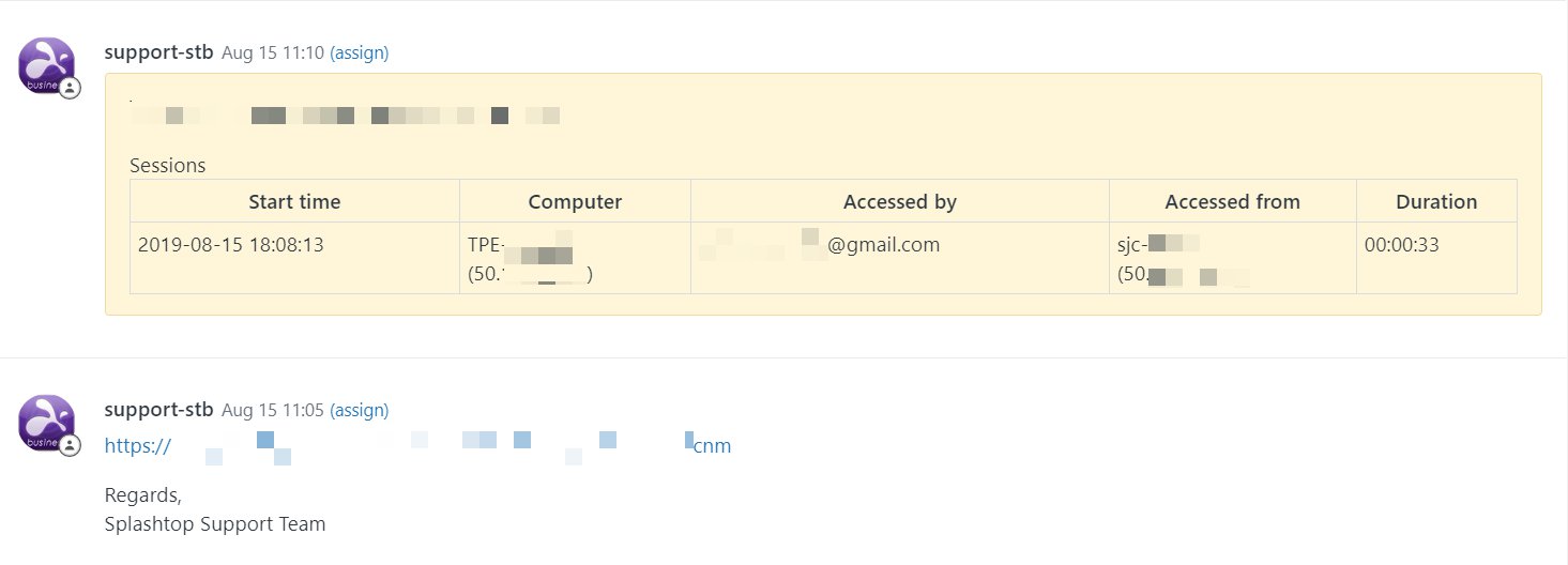 Zendesk Integration – Splashtop Business - Support