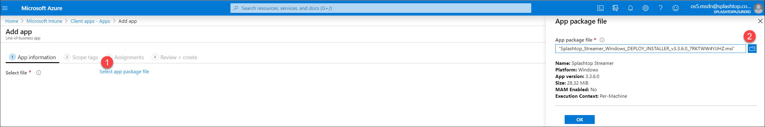 Deploy using Microsoft Intune with MSI file – Splashtop Business - Support