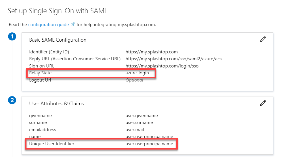 Configuración SSO - Azure AD (SAML2.0) – Splashtop Business - Soporte