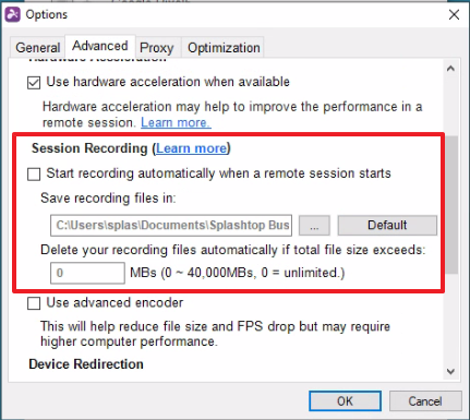 Session Recording – Splashtop Business - Support