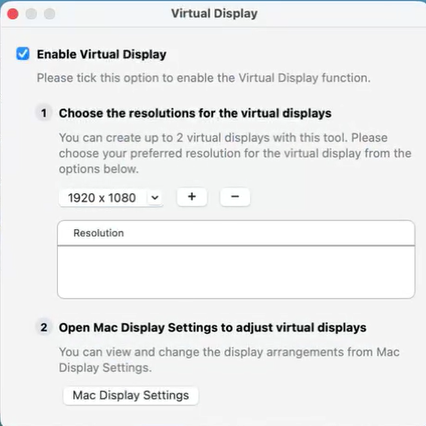 Mac Virtual Display – Splashtop Business - Support