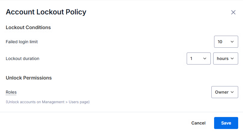 Account Lockout Policy – Splashtop Business - Support
